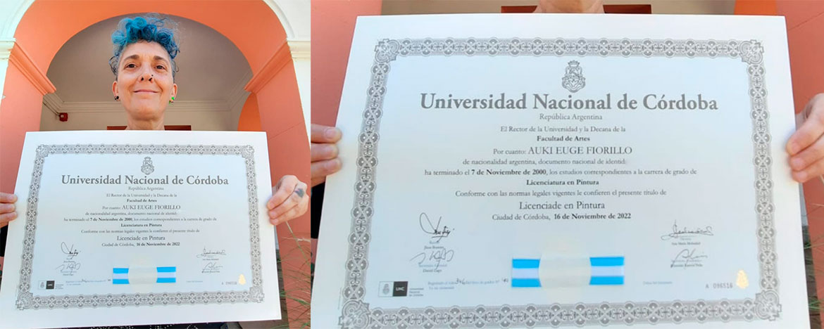 Por primera vez, la UNC expide un título de grado a una persona no binaria | Universidad ...